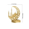 Ramadan Mubarak Decorations Crescent Shape Candle Holder Candlestick ...