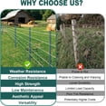 EAYSG Metal Fence Posts 5 Feet assemblable,Heavy Duty No-Dig U-Shape ...
