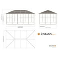 Sojag Korado 10 x 17 x 9 ft Dark Grey Solarium - Walmart.com