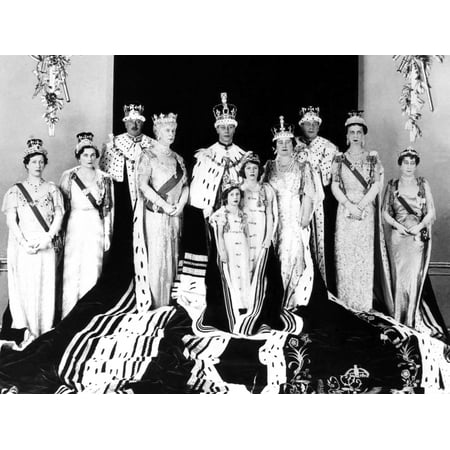 The Royal Family Poses For The Official Coronation Group Picture. Back ...