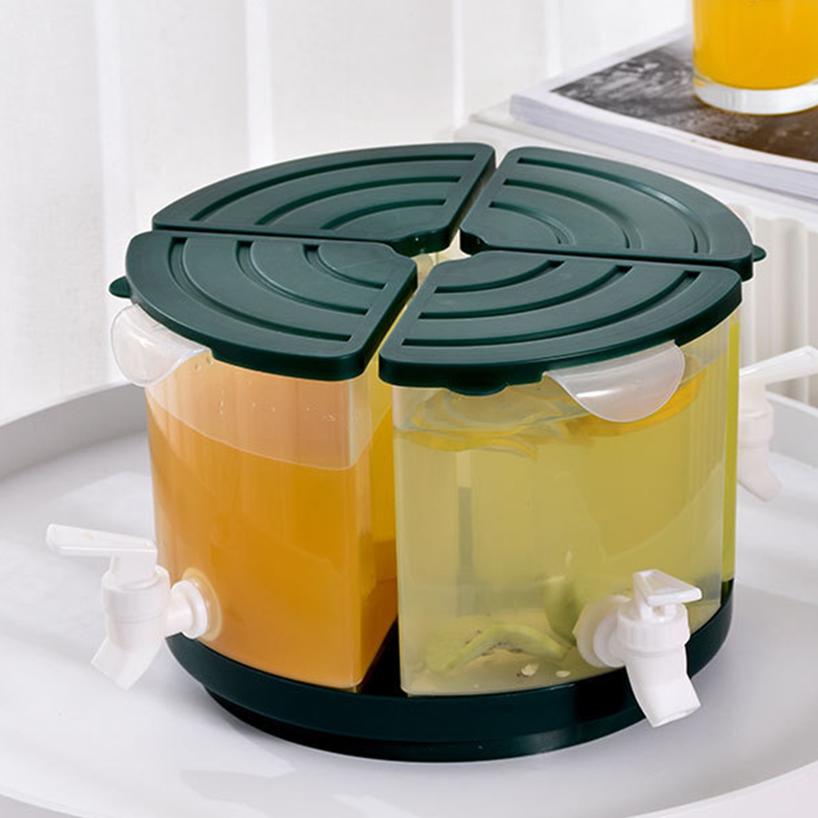 Washranp 101oz Gallons Beverage Dispenser with Spigot,Clear Plastic ...