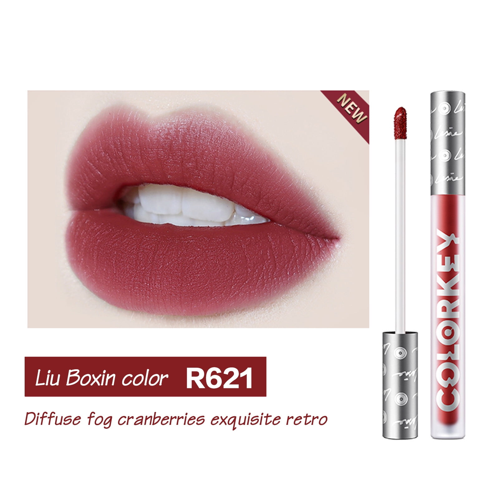 Fiudx Air Lip Glaze Velvet Matte Fog - Labial Rojo para Rostro y Boca ...