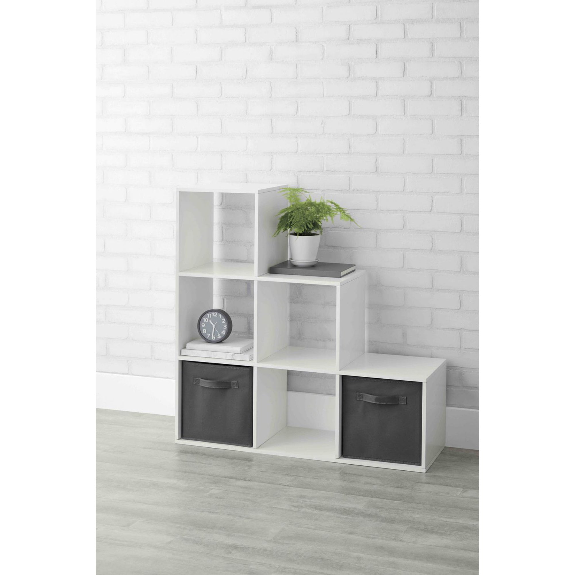 Mainstays 3-2-1 Cube Storage Organizer, 6 cube storage shelves - Walmart.ca