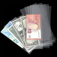 100-Piece Clear Money Holder Set with Case, Dollar Bill Protector for ...