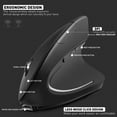Btmeter Wireless Vertical Ergonomic Mouse, Anker 1000/1600 DPI, 5 ...