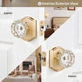 Gldoor Knobs Interior With Lock Crystal Knob Satin Brfor Bedroom ...