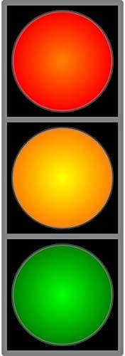 Laminated 24x48 inches Poster: Traffic Light Red Yellow Green Lamp ...