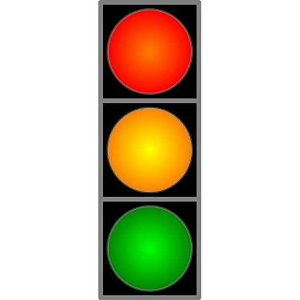 Laminated 24x48 inches Poster: Traffic Light Red Yellow Green Lamp ...