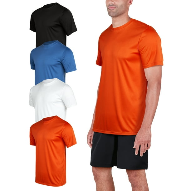 iXtreme Men's Athletic T-Shirt - 4 Pack Active Performance Dry-Fit ...