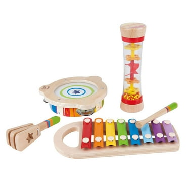 Battat Animal Jamboree Toy Drum and 4 Musical Instruments, Toddler and ...