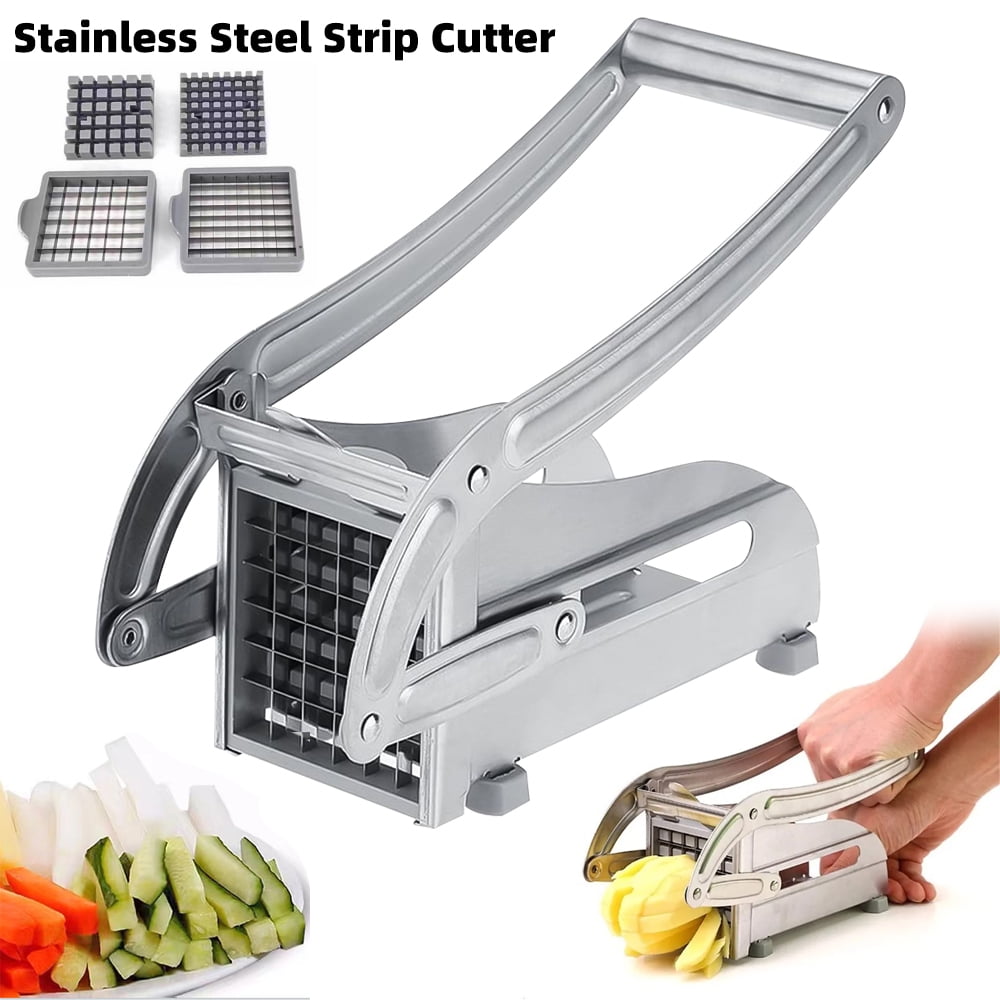 MDHAND Stainless Steel 2-Blade French Fry Potato Cutter, Manual Potato ...