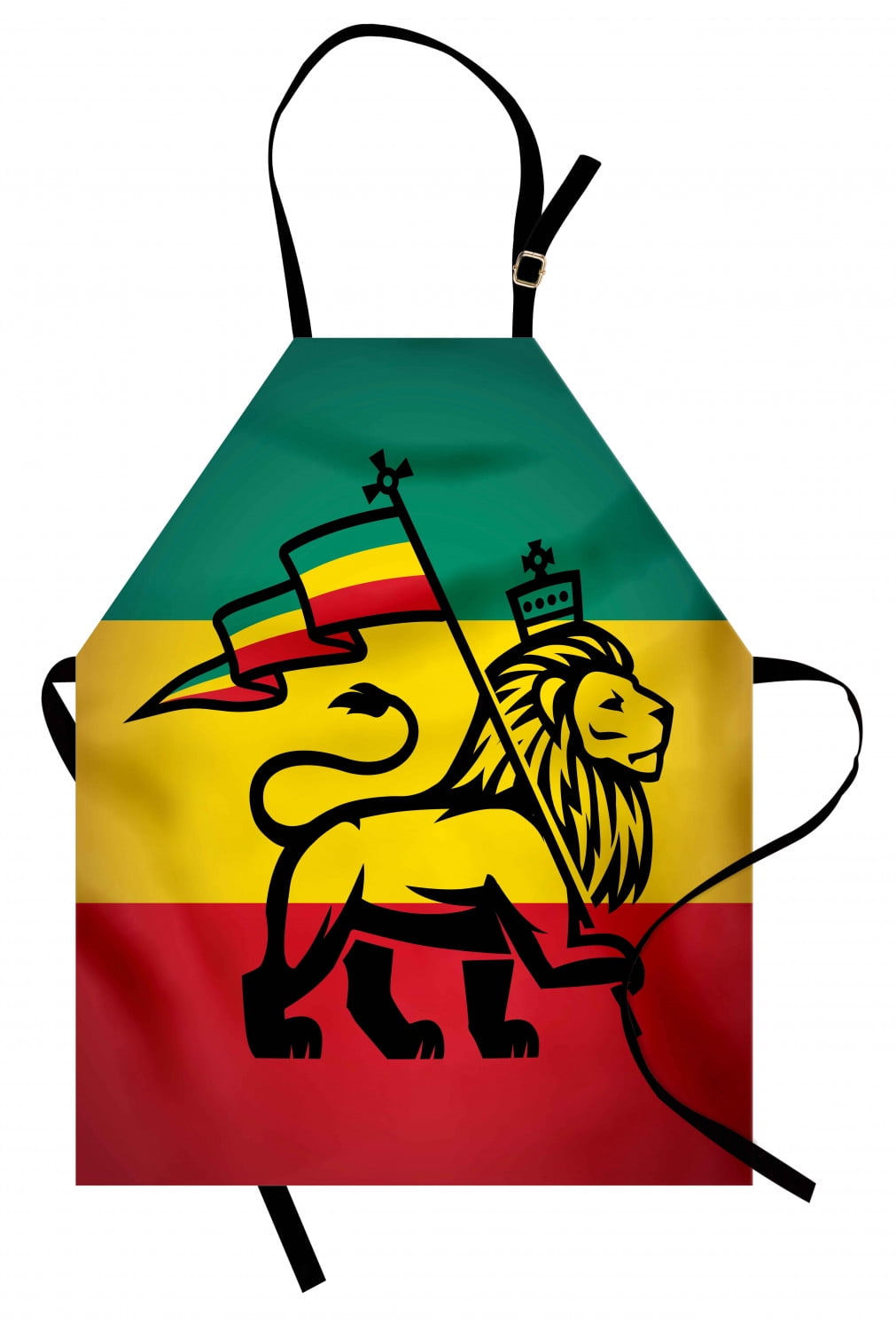 Rasta Apron Judah Lion with a Rastafari Flag King Jungle Reggae Theme ...
