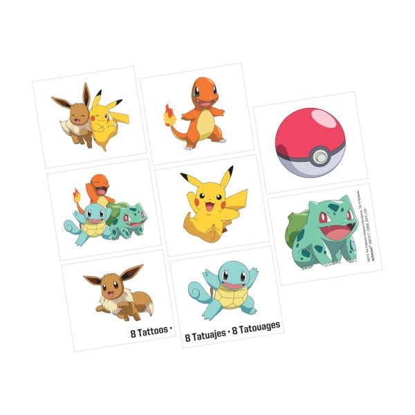 Paper & Party Supplies Pokemon Birthday Party Pokemon Birthday Tattoos ...