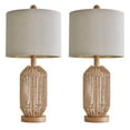 Oneach Farmhouse Rattan Table Lamp Set of 2 for Living Room Bedroom 23. ...