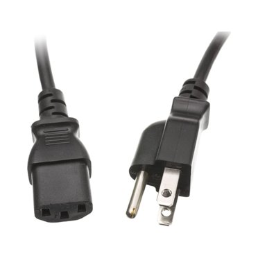 C&E Computer/Monitor Power Cord, Black, NEMA 5-15P to C13, 10 Amp, 25 ...