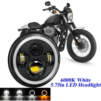 5.75 Inch Motorcycle LED Headlight For Yamaha Virago 250 750 535 1100 ...