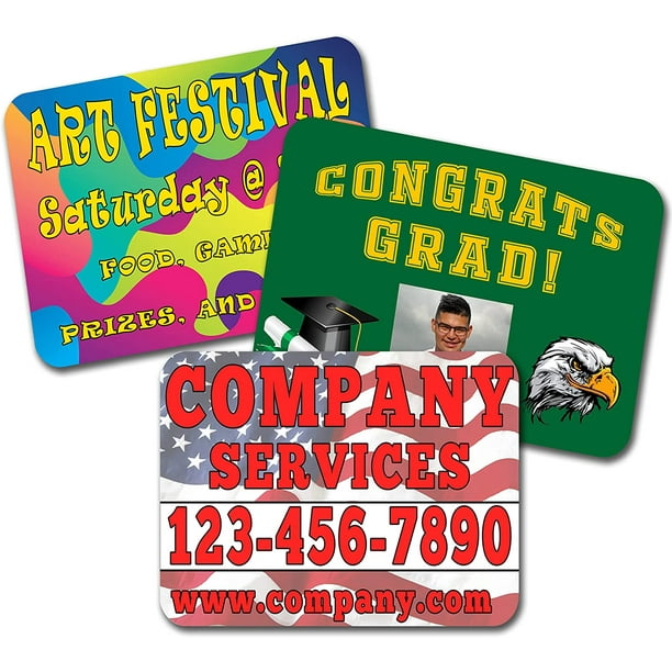 2PK Custom Magnets 18x12" with Rounded Corners Personalize Image Design ...