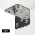 10Pcs Corner , Stainless Steel Fasteners Connector Protector, Fixing ...