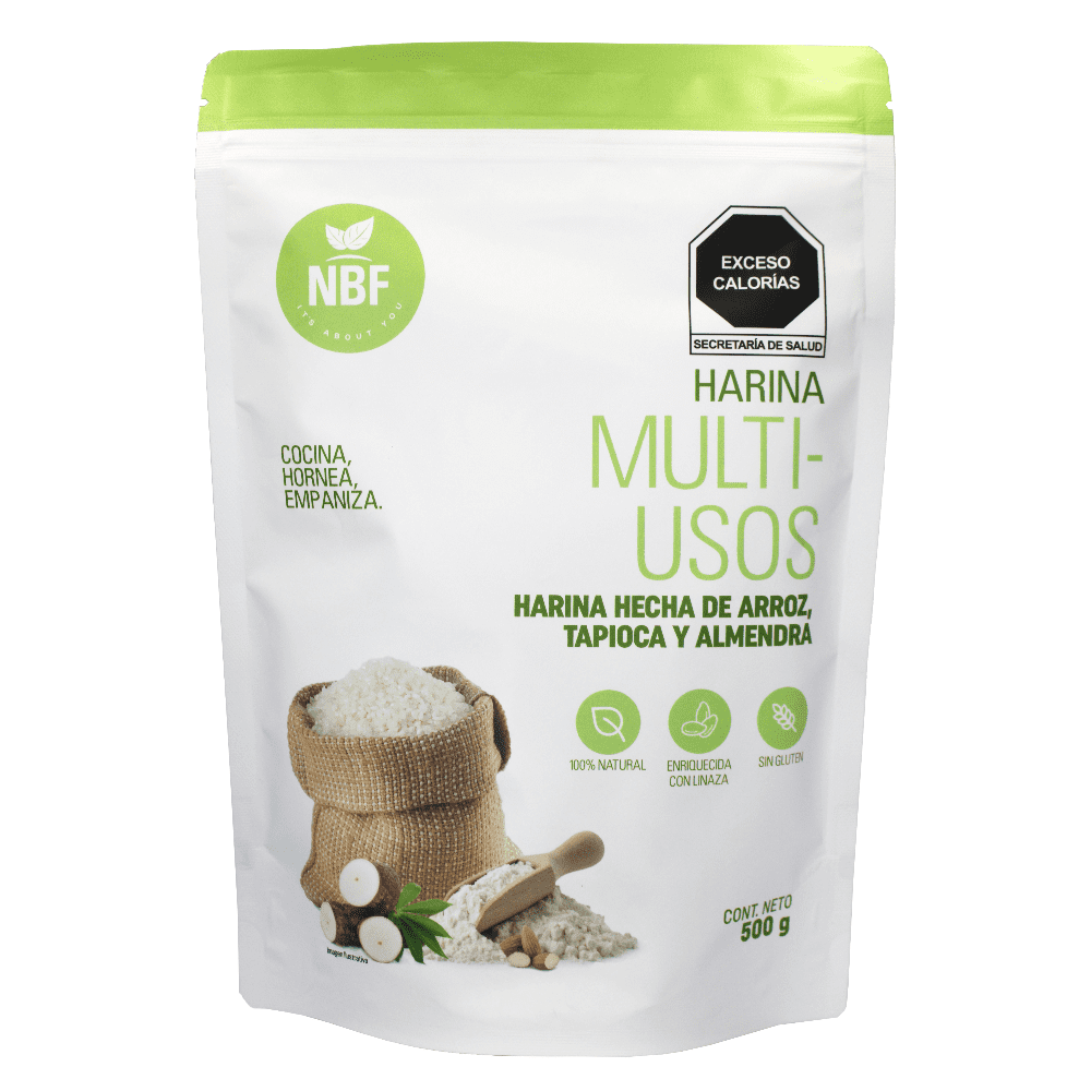 Harina multiusos 500gr NB FOODS Sin gluten | Bodega Aurrera en línea