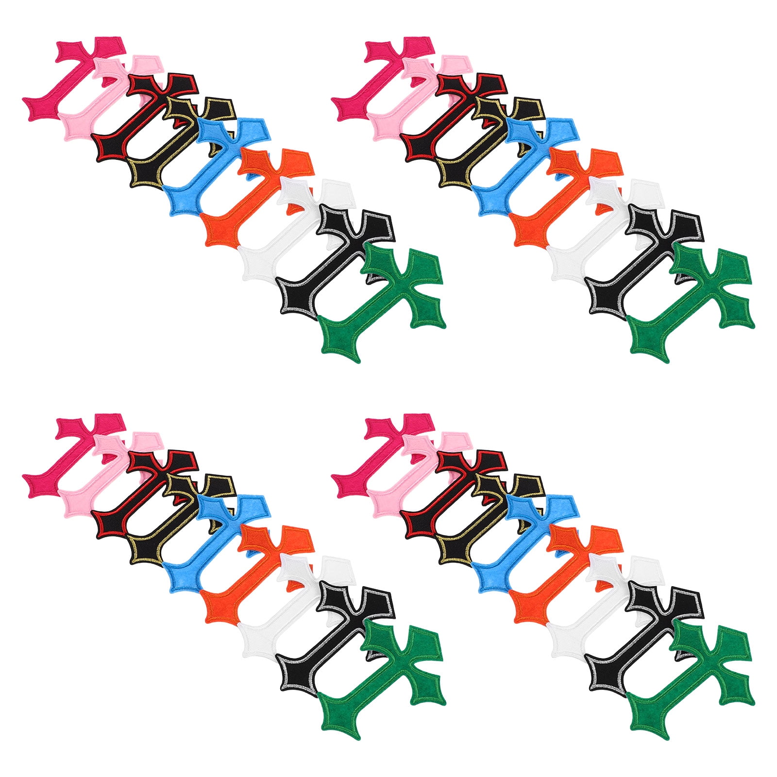 Click here for Upgrator 45pcs Multicolor Embroidered Cross Appliq... prices