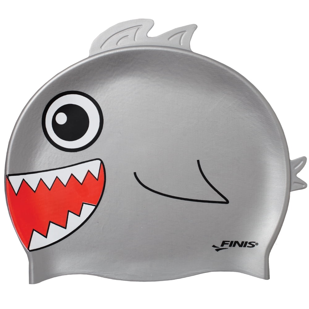 FINIS Animal Heads Kids Swim Cap In Shark, One Size - Walmart.com