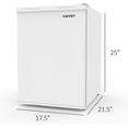 KUPPET Upright Freezer, Compact Reversible Single Door Table Top Mini ...