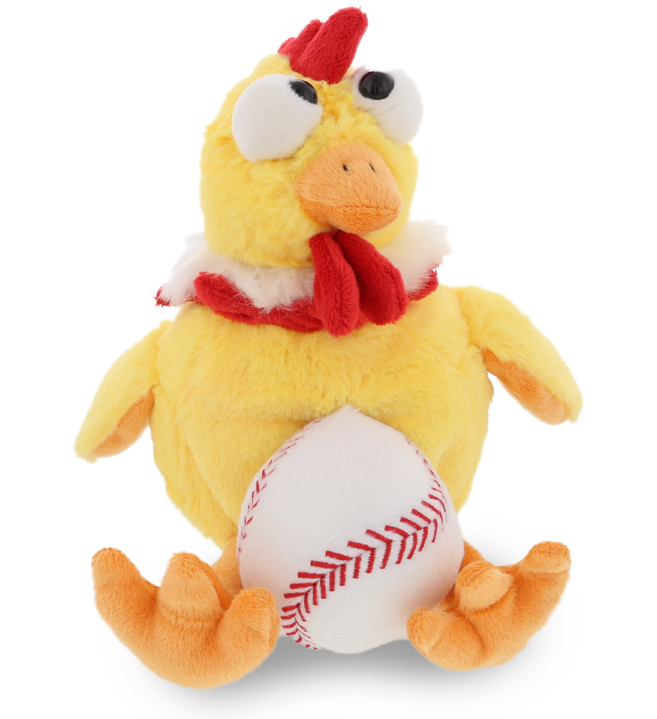 DolliBu Yellow Rooster Stuffed Animal with Baseball Plush - Soft ...