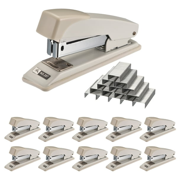 Uxcell 10 Pack Desktop Staplers with 6000 Staples, Desk Staplers Office ...