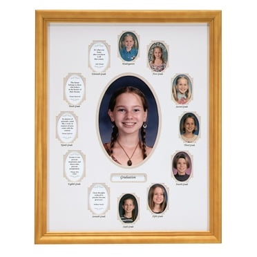 School Years Picture Day Collage Frame in Elegant Black Natural Wood ...