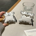 2025 New Funny Line Cat Case for AirPods 4 Airpod 1 2 3 Pro Pro2 ...