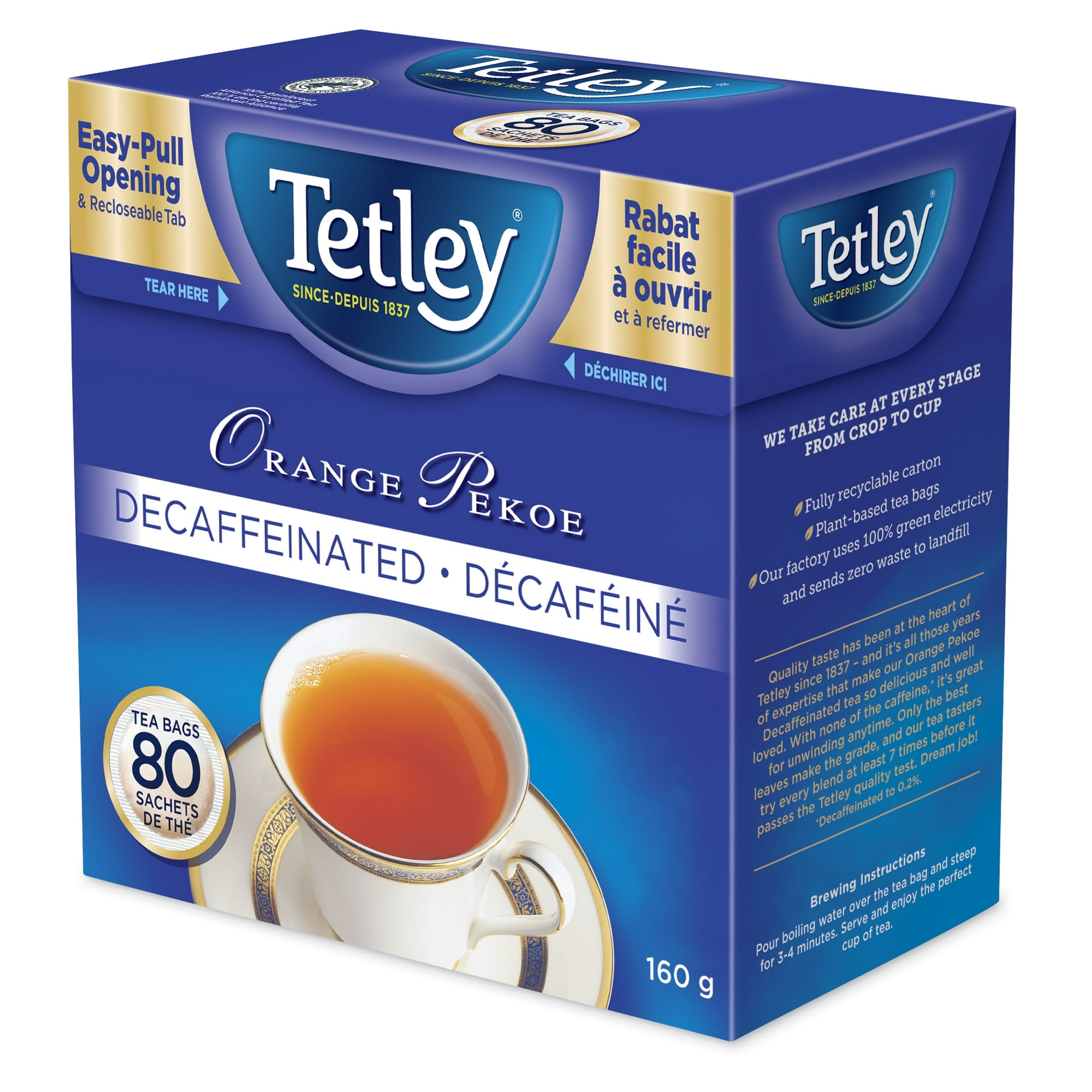 Click here for Tetley Tea Tetley Orange Pekoe Decaffeinated Tea 8... prices