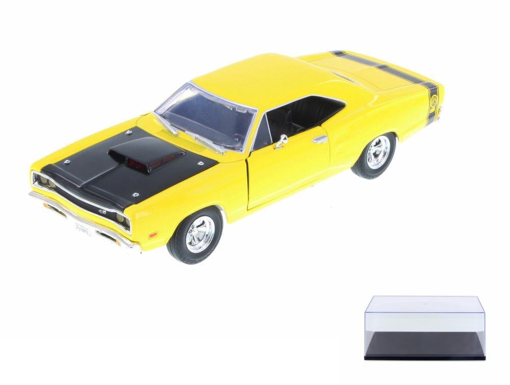 Diecast Car w/Display Case - 1969 Dodge Coronet Super Bee, Yellow ...