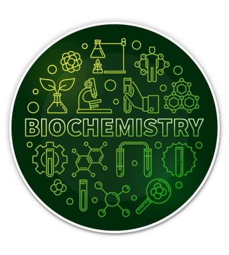 Biochemistry - 12" Vinyl Sticker Waterproof Decal - Walmart.com