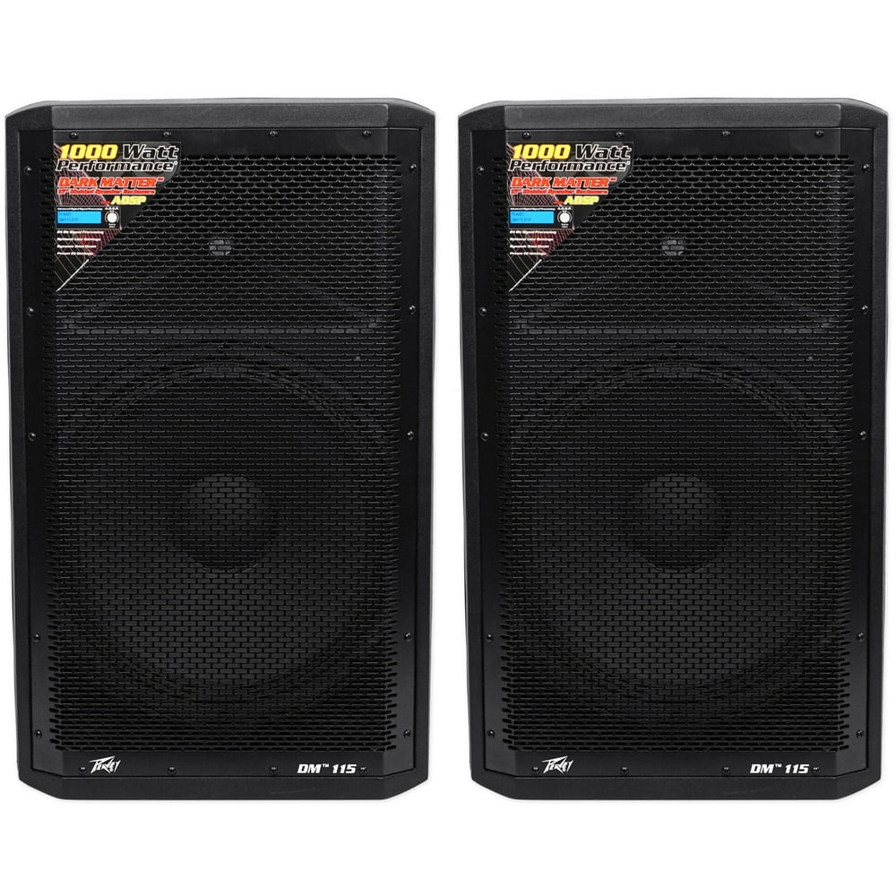 (2) Peavey DM 115 15" 1000W Powered PA Speakers+Digital DSP DM115 ...