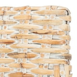 SAFAVIEH Cristen Rattan Parson Chair w/ Cushion, Natural White ...