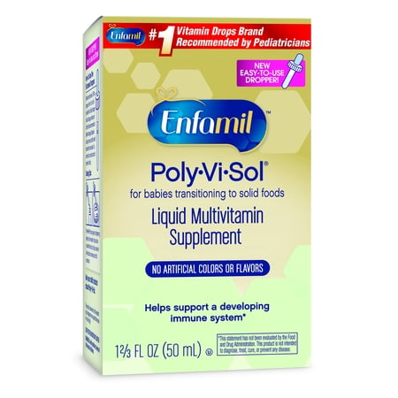 Enfamil Poly-Vi-Sol Liquid Multivitamin Supplement, 1.67 fl oz ...