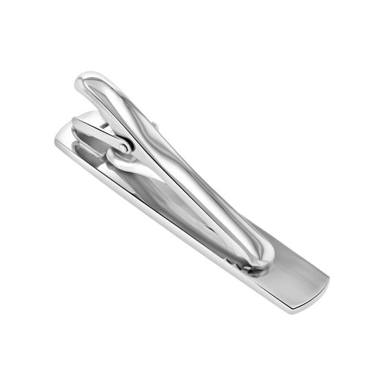ONLINE - Men’s Stainless Steel Double Stripe Clip On Tie Bar - Walmart.com