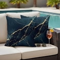 2 Pack Outdoor Waterproof Throw Pillow Covers,Marble Texture Pattern ...