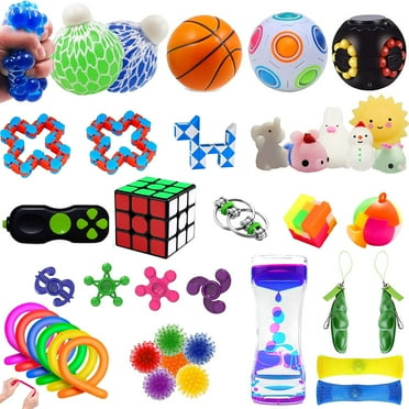 18Pcs Fidget Toy Set,Cheap Fidget Pack for Kid Adults,Dimple Toy Stress Relief - Walmart.com