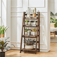Yaheetech 4 Tier Wooden Indoor Plant Display Shelves, Multipurpose ...