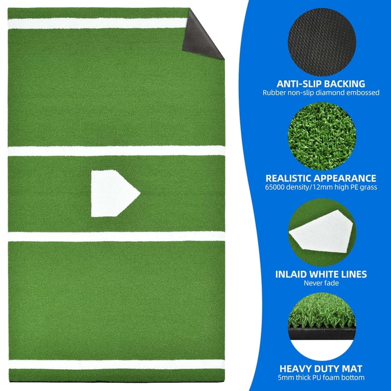 Baseball Batting Cage Baseball Batting Mat, Softball Hitting Mat ...