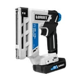 HART 20-Volt 3/8 Inch Crown Staple Gun Kit (1) 20-Volt 1.5Ah Lithium ...