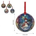 2d Acrylic Christmas Tree Pendant Santa Pendant Christmas Double Print