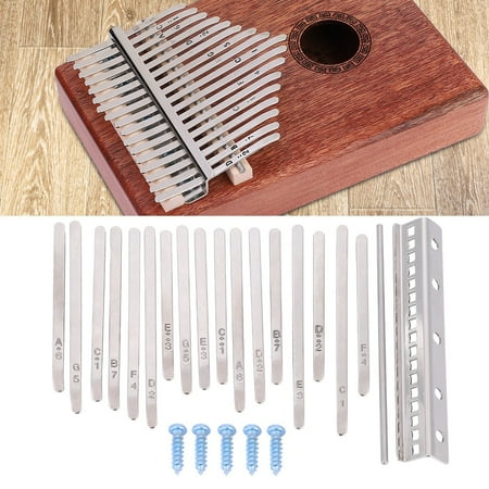 LHCER 17 Note Kalimba Thumb Piano Stainless Steel Keys Set Musical ...