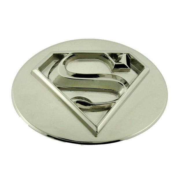 Superman Belt Buckle Silver Chrome Metal DC Comics American Superhero ...