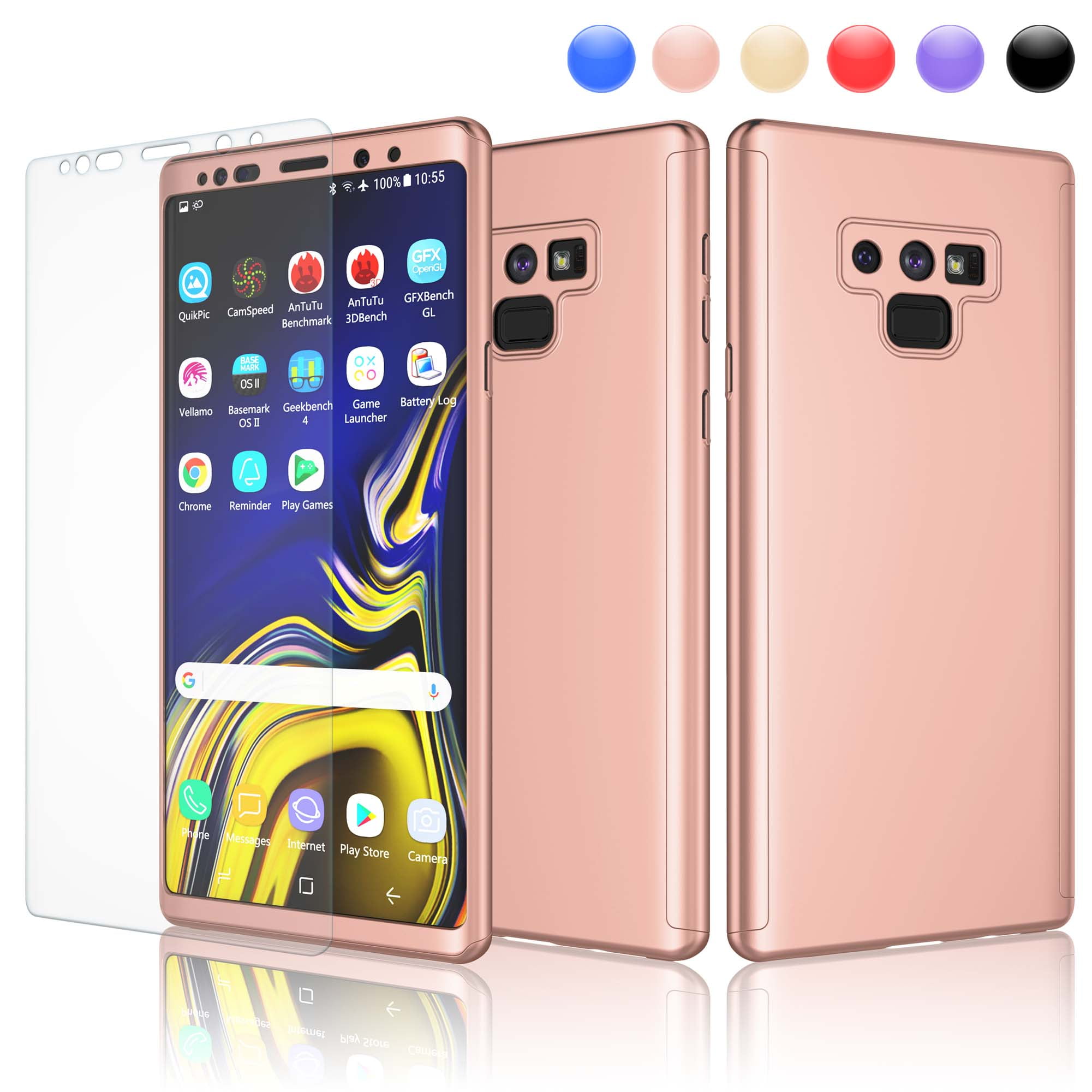 Njjex Cases Screen Protector for Galaxy Note 9, Note 10, Note 10+, Note ...