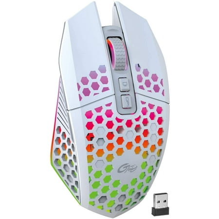 Wireless Gaming Mouse, Rechargeable Lightweight Honeycomb Gaming Mouse ...