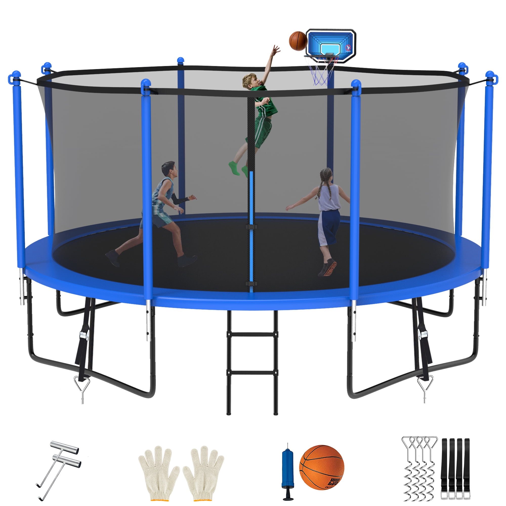 Click here for Jump Into Fun 12ft Trampoline For Adults/ 5-6 Kids... prices