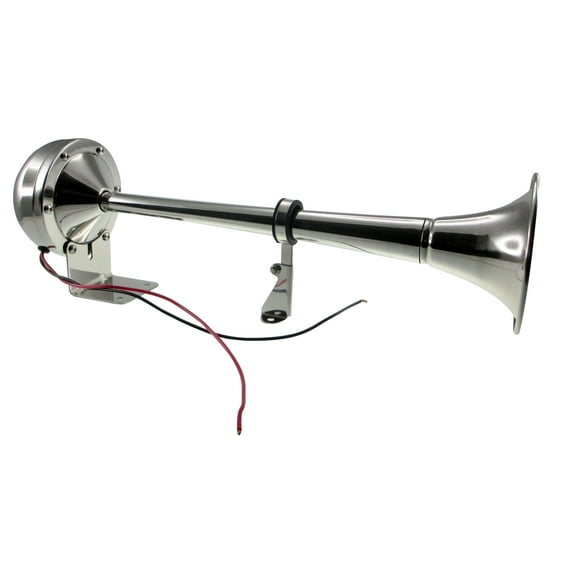 Seachoice New Boat Horn Single Trumpet Stainless 12V Marine 16-3/4 In ...