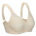 Exclare Women's Comfort Full Coverage Double Support Unpadded Wirefree ...